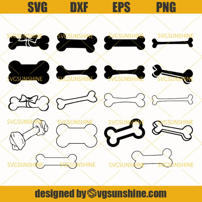 Dog Bone SVG Bundle, Dog Bone SVG, Dog SVG - Sunshine