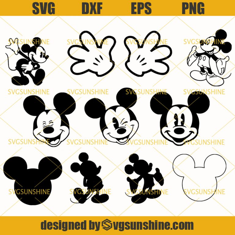 Disney Mickey Mouse Svg, Mickey Mouse Svg, Disney Bundle Svg, Disney ...