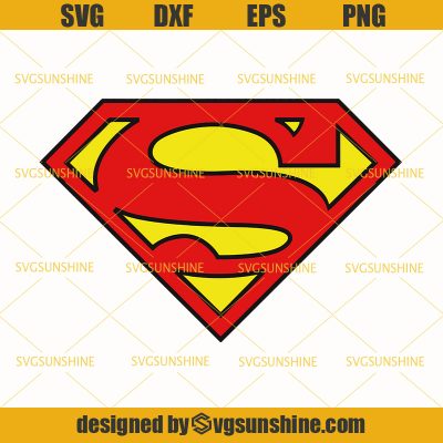 Superman Logo SVG, Superhero SVG - Sunshine