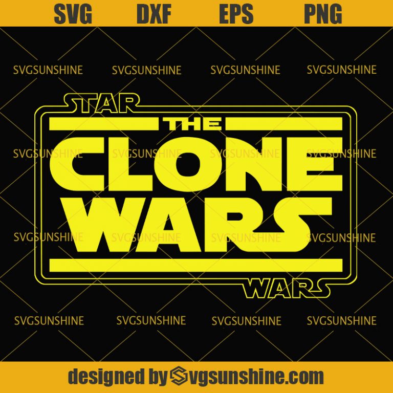 The Clone Wars Logo Svg, Star Wars Svg - Sunshine