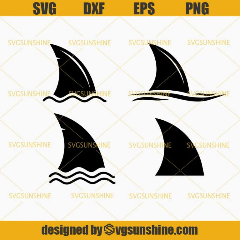 Shark Fin SVG Bundle, Baby Shark SVG, Shark SVG, Shark Family SVG ...