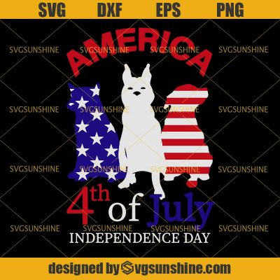 4th of July SVG, America Dogs SVG, USA Flag SVG, Independence Day SVG ...
