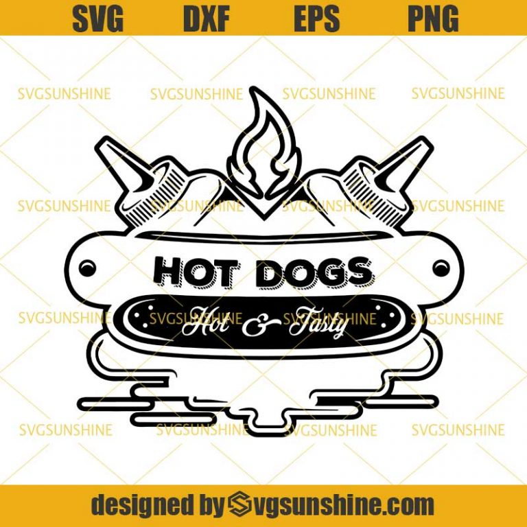 Hot Dog SVG, French Fries Hamburger Fast Food SVG DXF EPS PNG - Sunshine