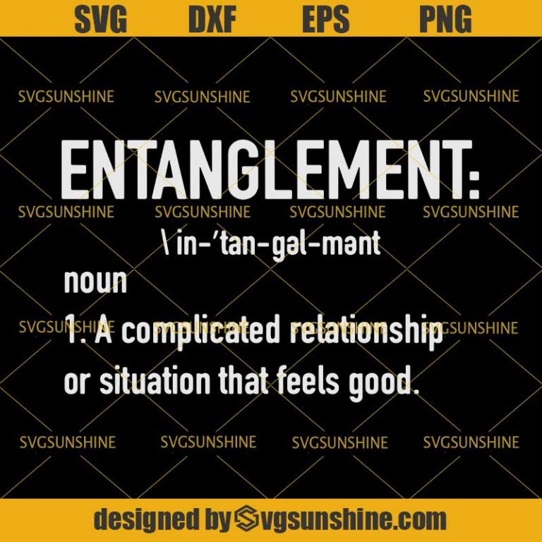 Entanglement Meaning SVG DXF EPS PNG - Sunshine