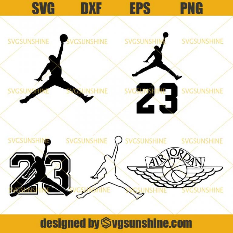 Air Jordan SVG Bundle, Air Jordan SVG, Air Jordan Logo, Jumpman Air ...