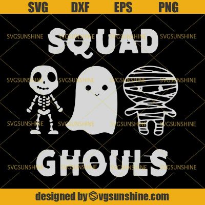Squad Ghouls SVG, Skeleton SVG, Boo Boo Crew SVG, Mummy SVG, Halloween ...