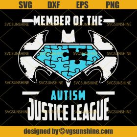 Member Of The Autism Justice League SVG, Batman Autism SVG, Autism ...