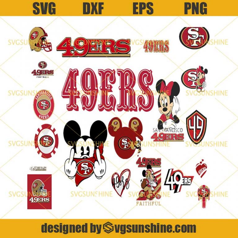 San Francisco 49ers Svg Bundle, San Francisco 49ers Logo Svg, NFL Svg ...