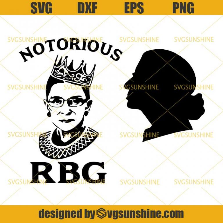 Notorius RBG SVG Bundle, Ruth Bader Ginsburg SVG DXF EPS PNG Cutting ...