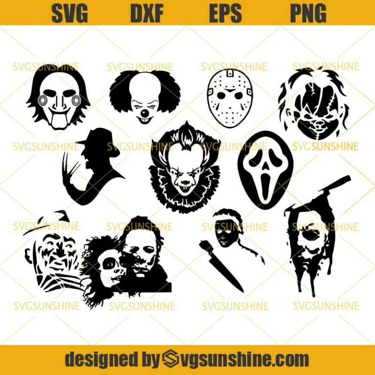 Horror Movies Killers SVG Bundle, Horror Team SVG, Horror Movie ...