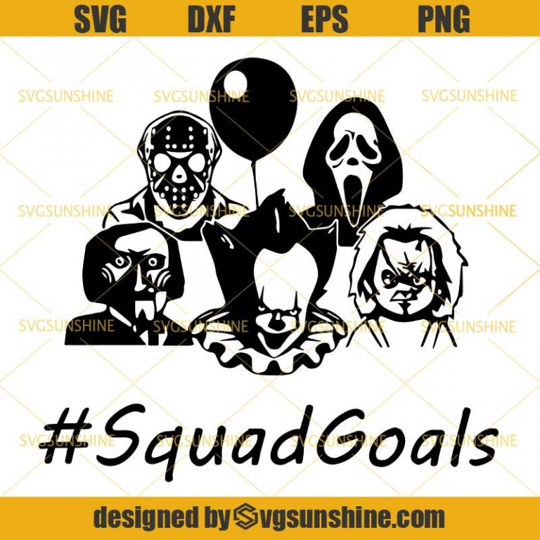 Friends Horror Movie SVG, Horror Friends Squad Goals SVG, Creepy ...