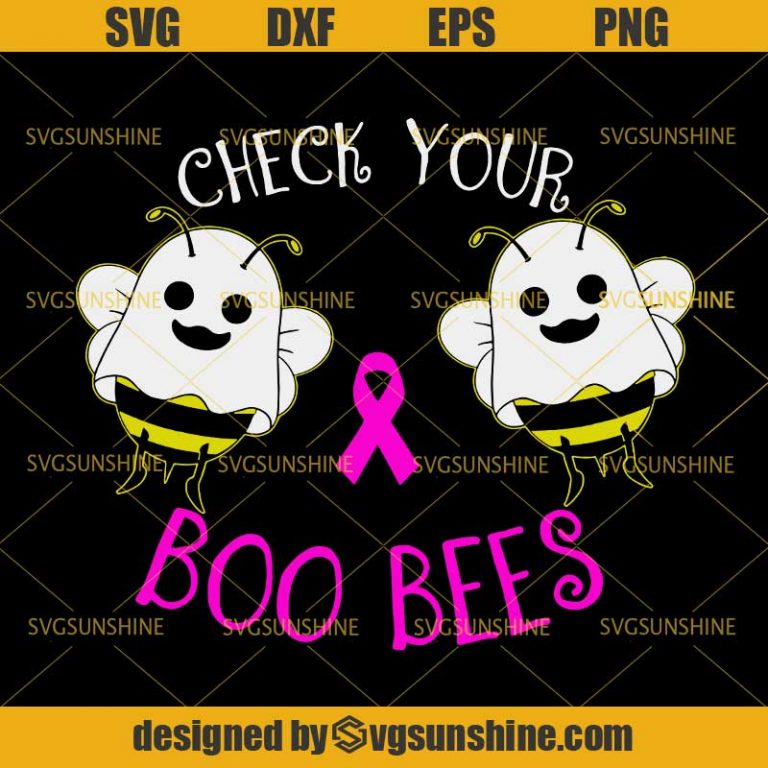 Boo Bees Breast Cancer SVG, Boo Boo Crew Halloween SVG, Boo Bees SVG ...