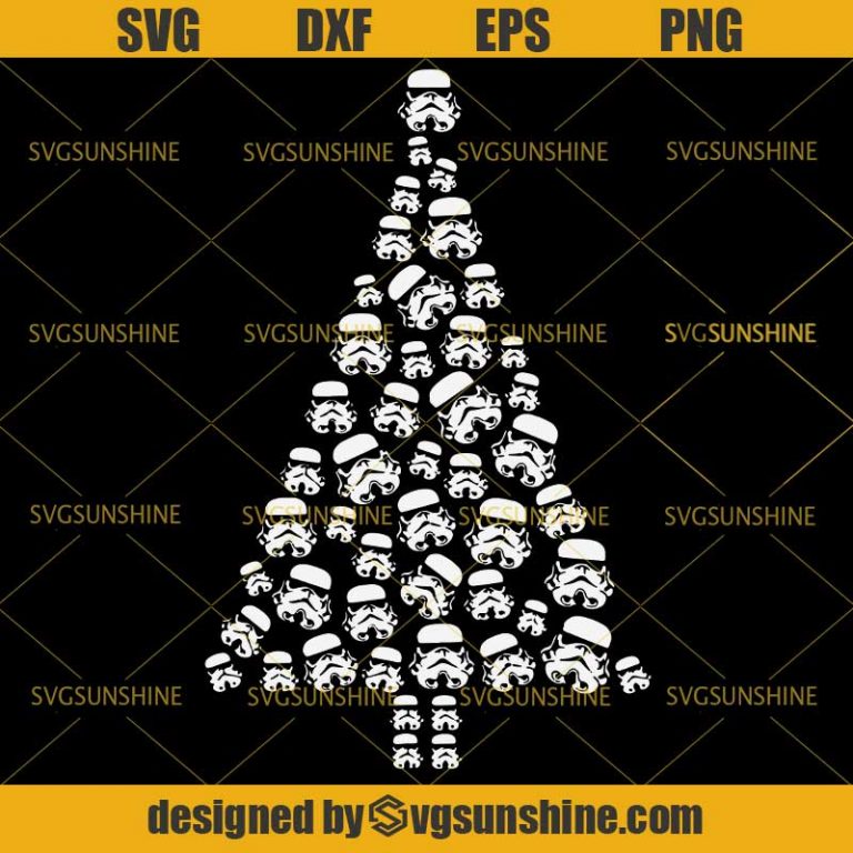 Stormtrooper Christmas Tree SVG, Stormtrooper SVG, Star Wars Christmas ...