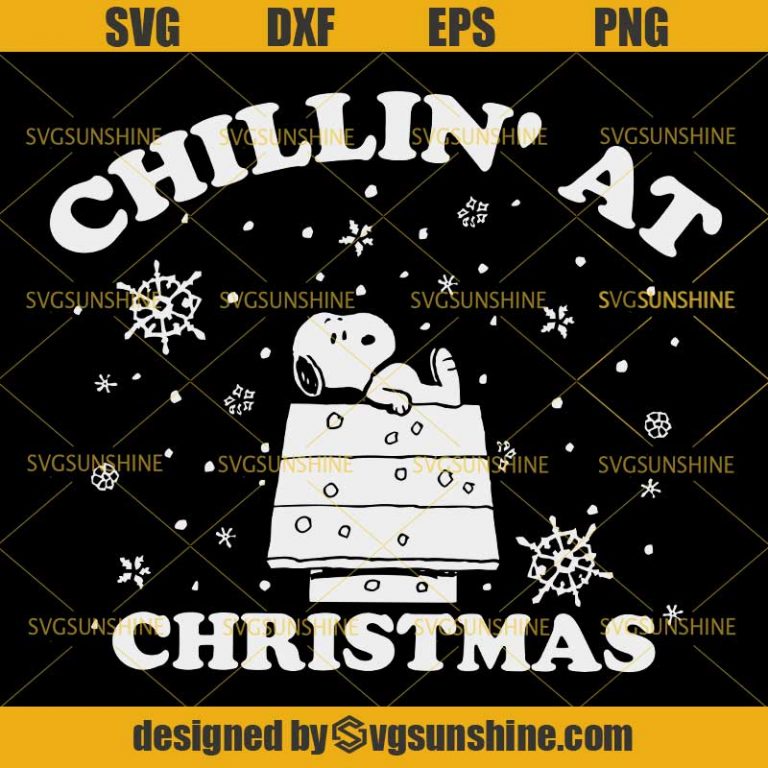 Snoopy Chillin At Christmas SVG, Peanuts Snoopy SVG, Christmas SVG DXF ...