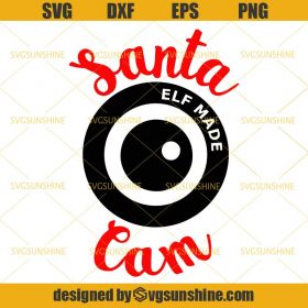 Santa Cam SVG, Santa Camera Christmas SVG PNG DXF EPS Cut Files Clipart ...