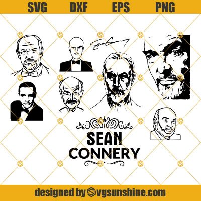 Sean Connery Svg, Sean Connery 007 Svg, Sean Connery James Bond Svg ...
