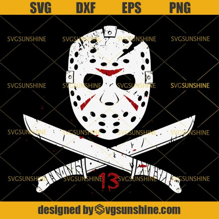 Jason Voorhees Friday the 13th Halloween SVG, Jason Voorhees Mask SVG ...
