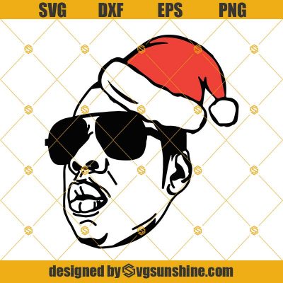 Jay-Z Santa Hat Christmas SVG PNG DXF EPS Cut Files Clipart Cricut ...