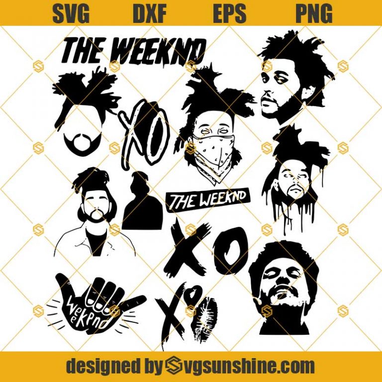 The Weeknd SVG PNG DXF EPS, The Weeknd SVG Bundle - Sunshine