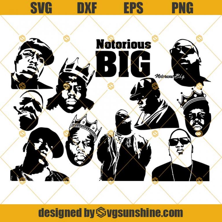 The Notorious B.I.G SVG Bundle, Notorious Big Bundle SVG PNG DXF EPS ...