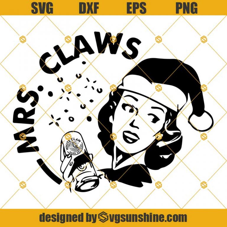 Mrs Claws SVG PNG, White Claws SVG, Funny Beer Christmas SVG PNG DXF ...
