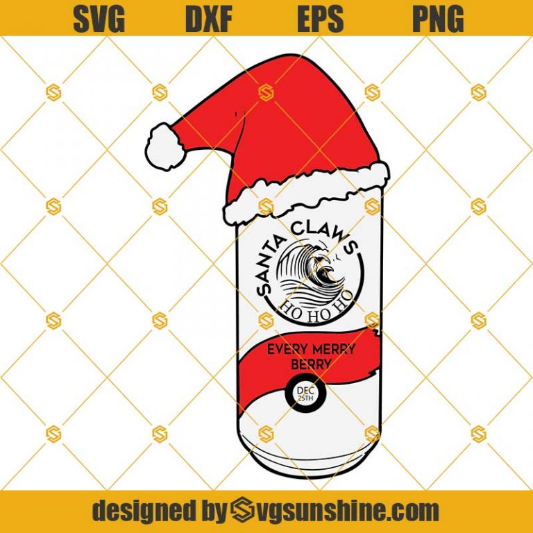 Santa Claws SVG, Santa Ho Ho Ho SVG, White Claws Christmas SVG, Santa ...