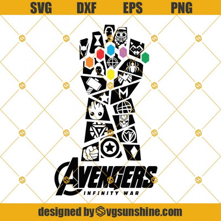 Infinity Gauntlet SVG, Avengers Infinity War SVG, Marvel Fans SVG ...