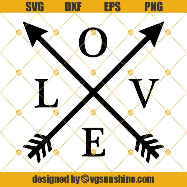 Love Arrows SVG, Valentine SVG, Valentine's Day SVG, Love SVG, Love ...