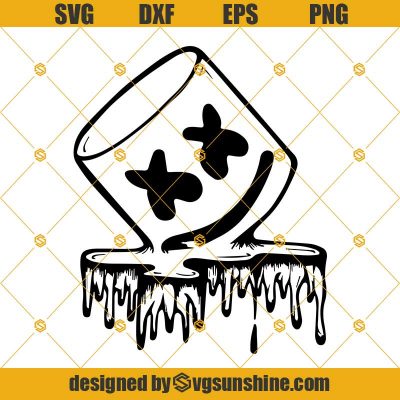 Dj Marshmello SVG PNG DXF EPS, Dj Marshmello Face SVG, Marshmello ...