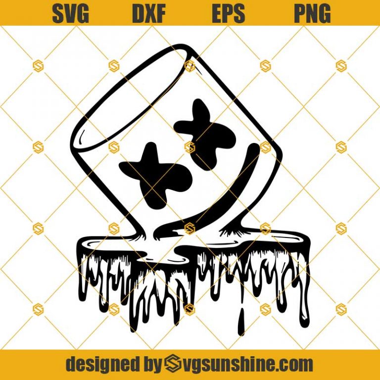 Dj Marshmello SVG PNG DXF EPS, Dj Marshmello Face SVG, Marshmello ...