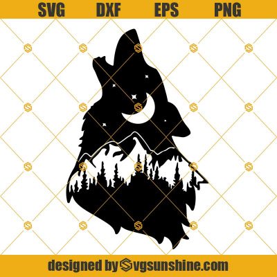 Mountain Wolf SVG, Wilderness SVG, Nature SVG, Animals SVG, Wolf SVG ...