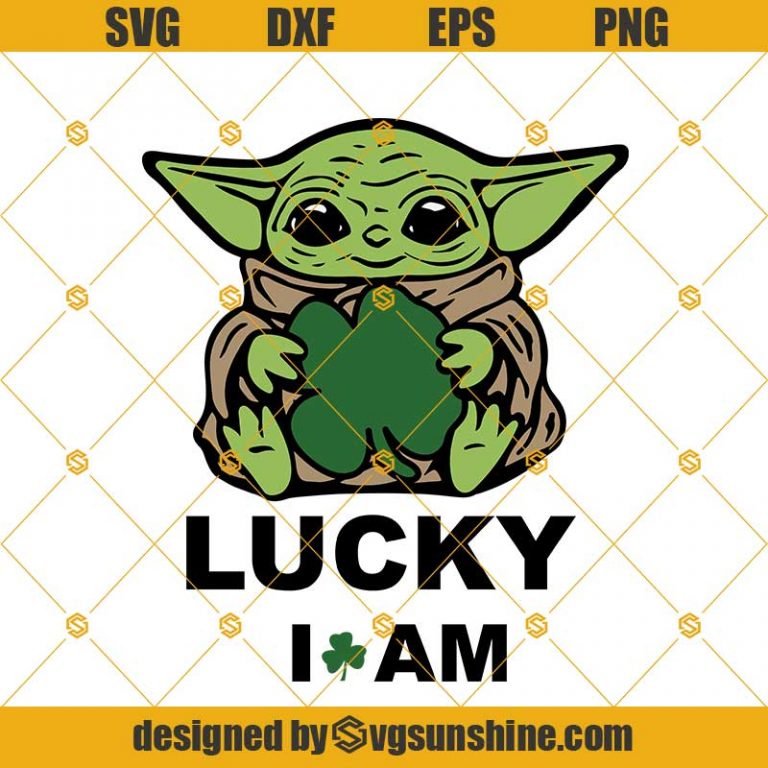 Baby Yoda Irish Lucky I Am SVG, Happy St. Patrick's Day SVG, Baby Yoda ...