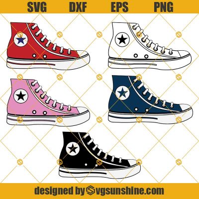 Sneakers SVG Bundle, Chucks SVG, Sneakers Converse SVG, Chuck Taylor ...