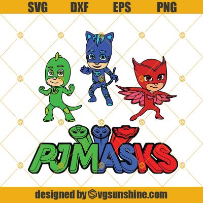 Pj Masks SVG, PNG EPS DXF Cricut file, Cut file, Printable file ...