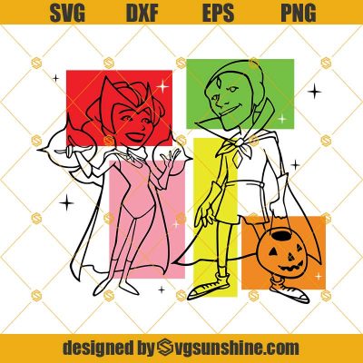 Marvel WandaVision SVG, Wanda And Vision SVG PNG DXF EPS - Sunshine