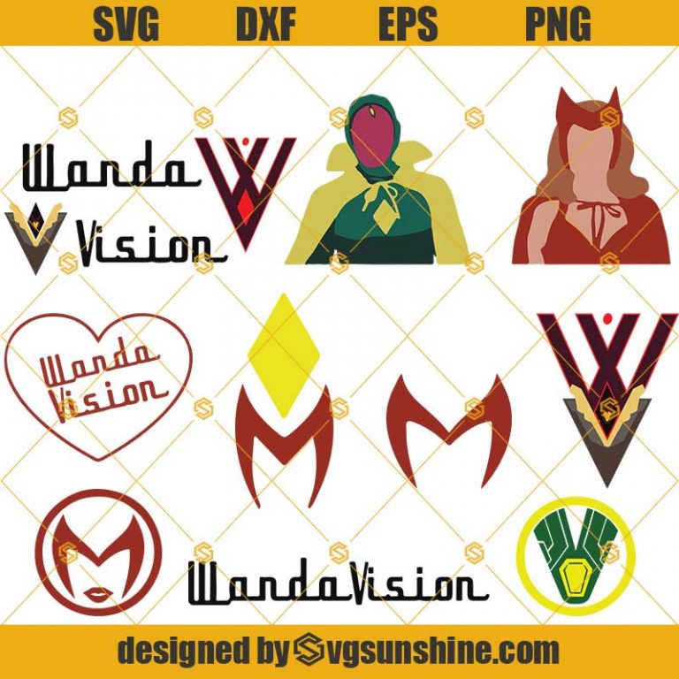 WandaVision SVG, Wandavision SVG Bundle, Marvel Univers SVG, Scarlet ...