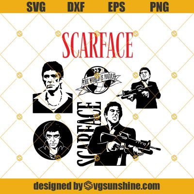 Scarface SVG, Scarface Bundle SVG, Scarface Movie SVG, Scarface Logo ...
