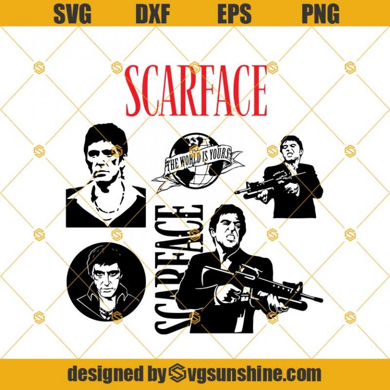 Scarface SVG, Scarface Bundle SVG, Scarface Movie SVG, Scarface Logo ...