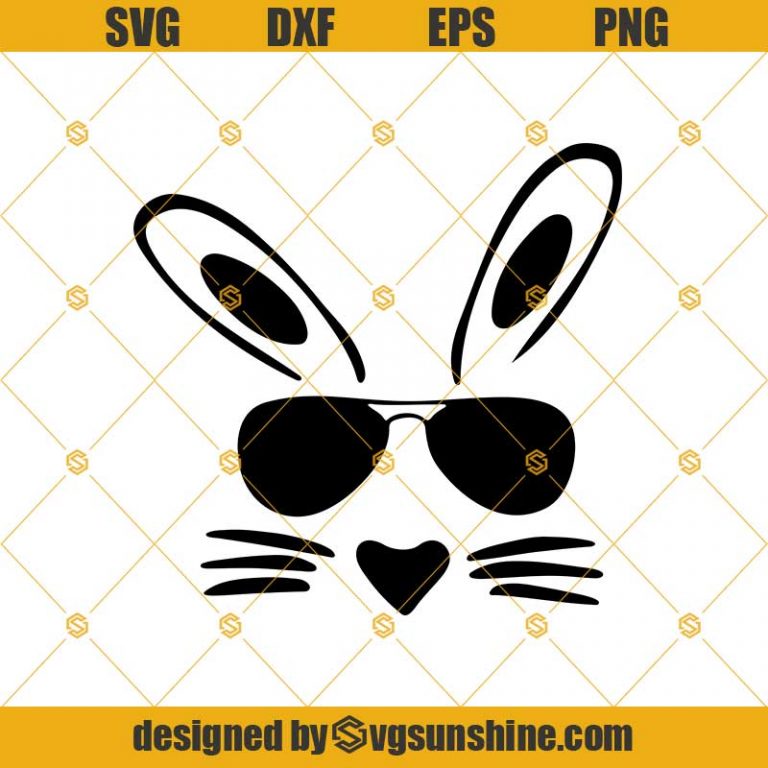 Bunny Face SVG, Easter Bunny SVG, Easter SVG, Files For Cricut ...