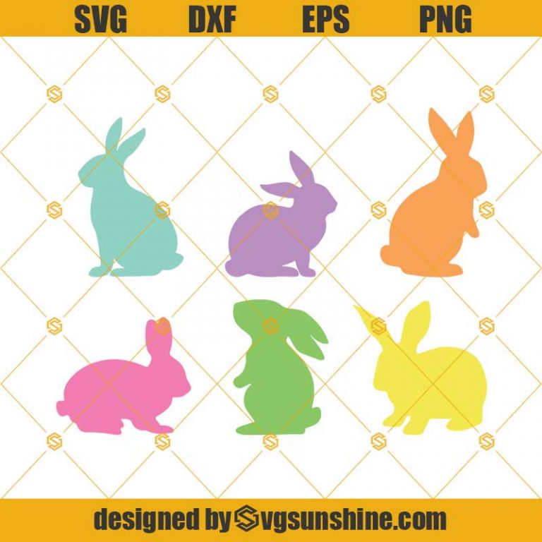 Easter Bunny SVG Bundle, Bunny SVG Bundle, Christian SVG, Easter Bunny ...