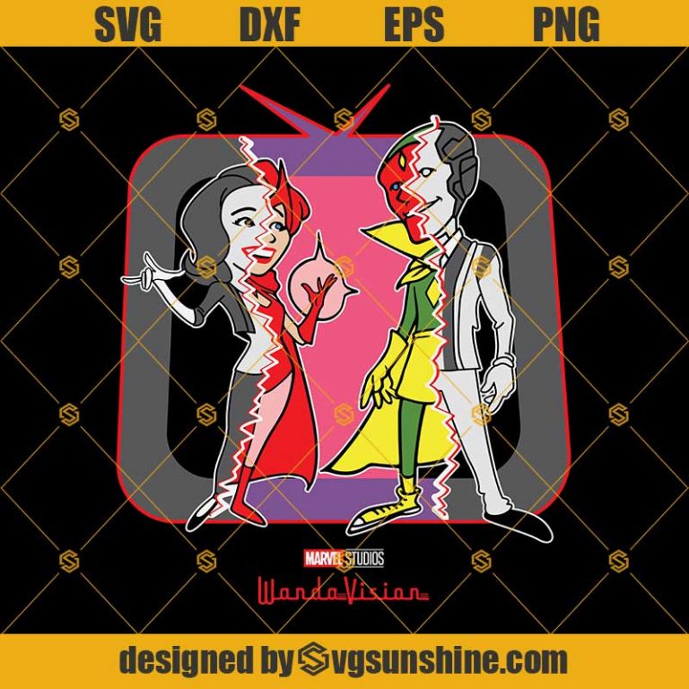 Marvel WandaVision Television Cartoon SVG, WandaVision SVG, Scarlet ...
