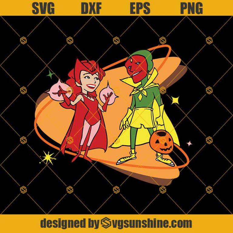 WandaVision SVG, Marvel SVG, Scarlet Witch SVG, Vision SVG PNG DXF EPS ...