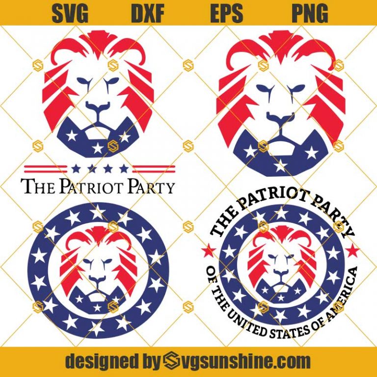 The Patriot Party SVG, Lion Patriot Party SVG, Trump Lion Patriot Party ...