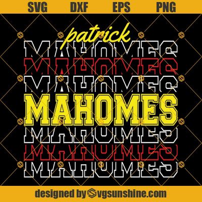 Patrick Mahomes SVG DXF EPS PNG Cut Files Clipart Cricut Silhouette ...