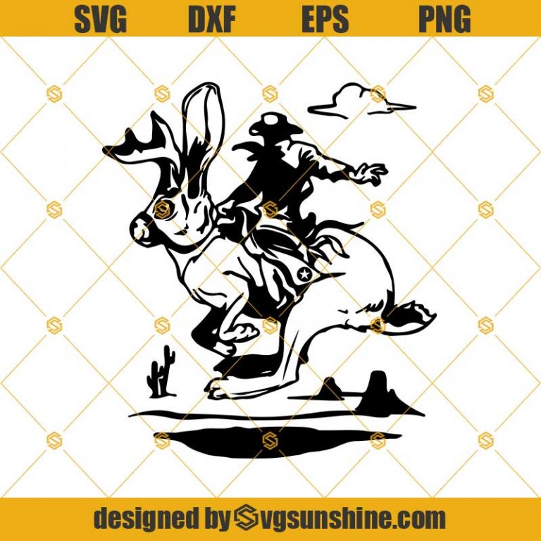 Jackalope SVG DXF EPS PNG Cut Files Clipart Cricut Silhouette - Sunshine