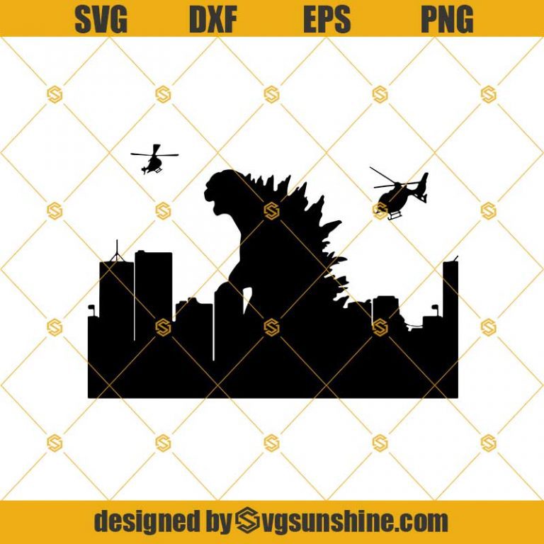 Godzilla Svg, Godzilla Silhouette, Godzilla Cut File, Godzilla Clip Art ...