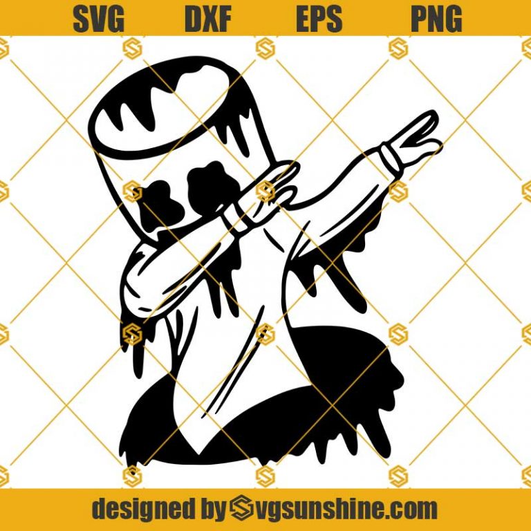 Marshmello Svg, Dj Marshmello Svg Png Dxf Eps, Dj Marshmello Face Svg ...