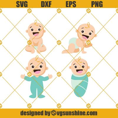 Baby SVG Bundle, Newborn SVG Bundle, Baby SVG PNG DXF EPS - Sunshine
