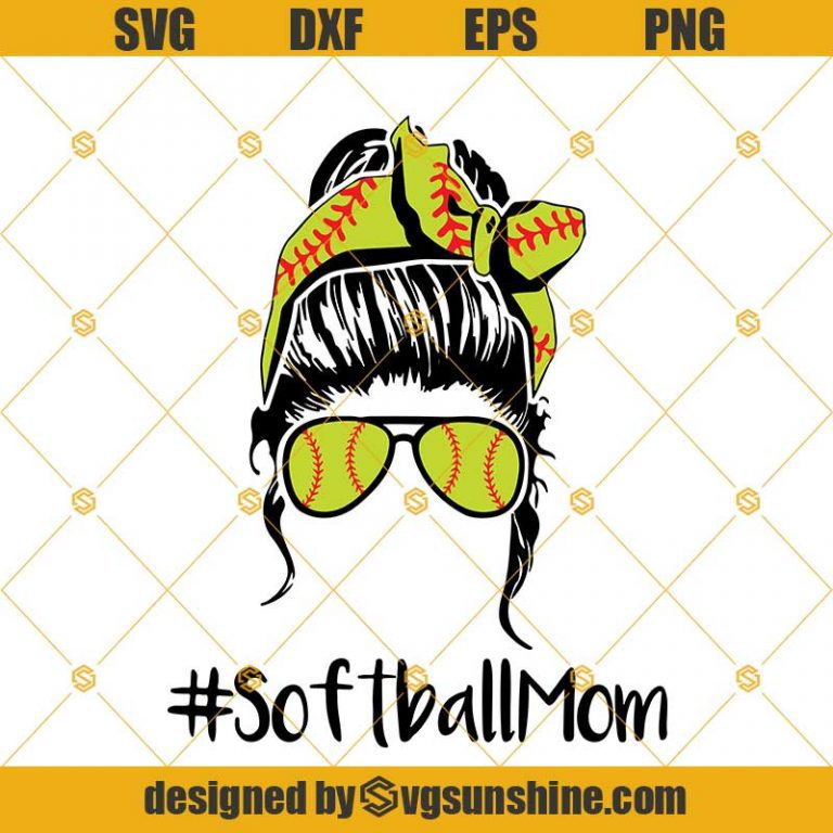 Softball Mom Svg, Softball Svg, Cut File, Sports Svg, Softball Headband ...