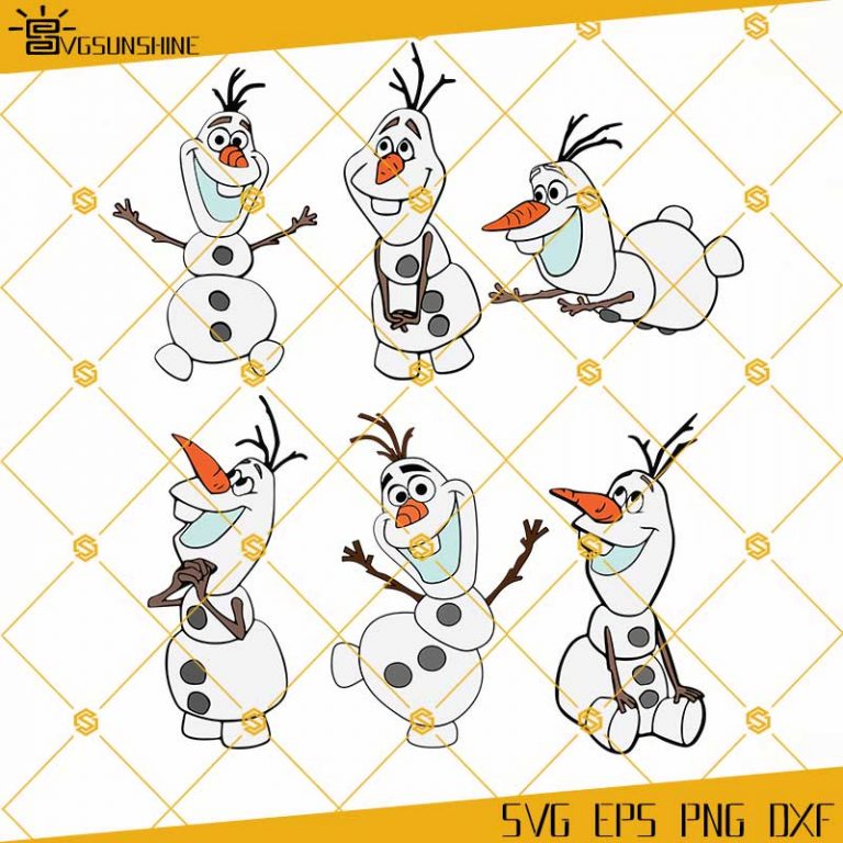 Olaf SVG Bundle, Olaf SVG, Olaf SVG File For Cricut, Olaf SVG Layered ...